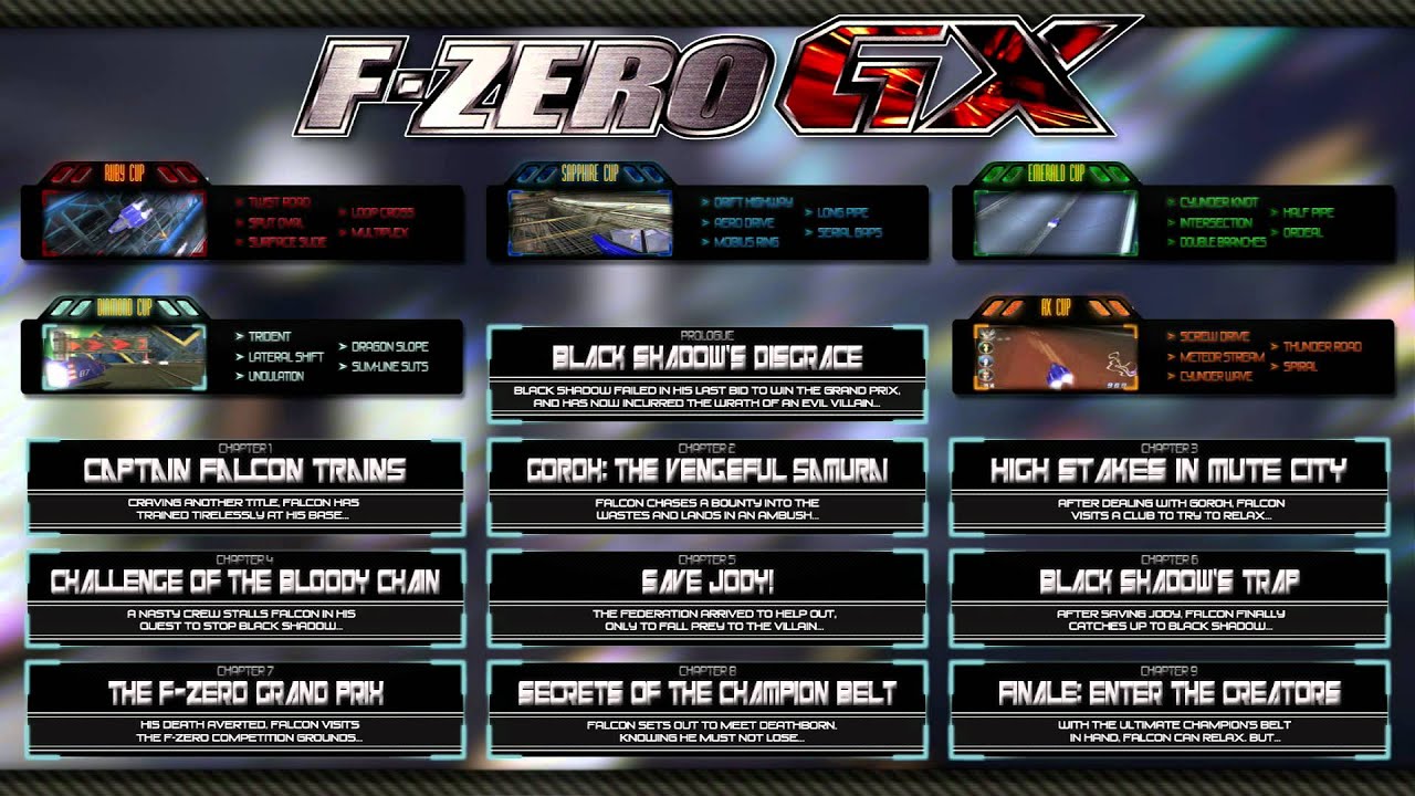 F-Zero GX - Menu - YouTube