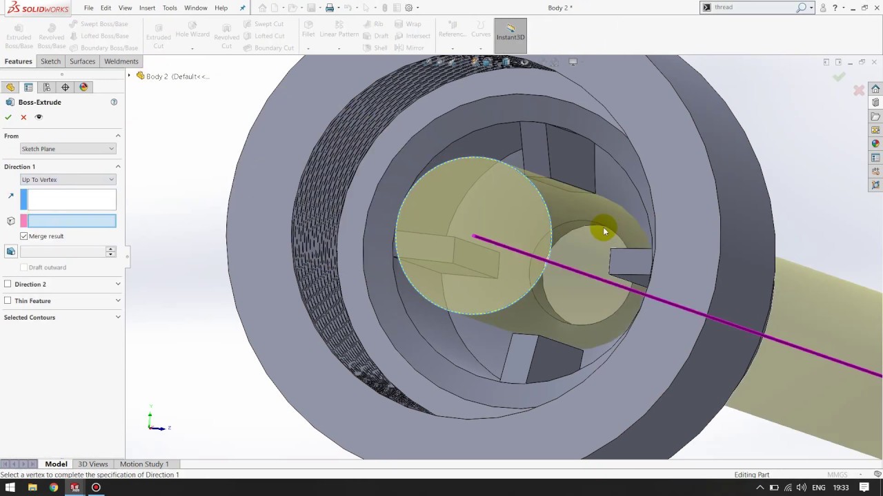 Solidworks Ball Pen CAD Model in - YouTube