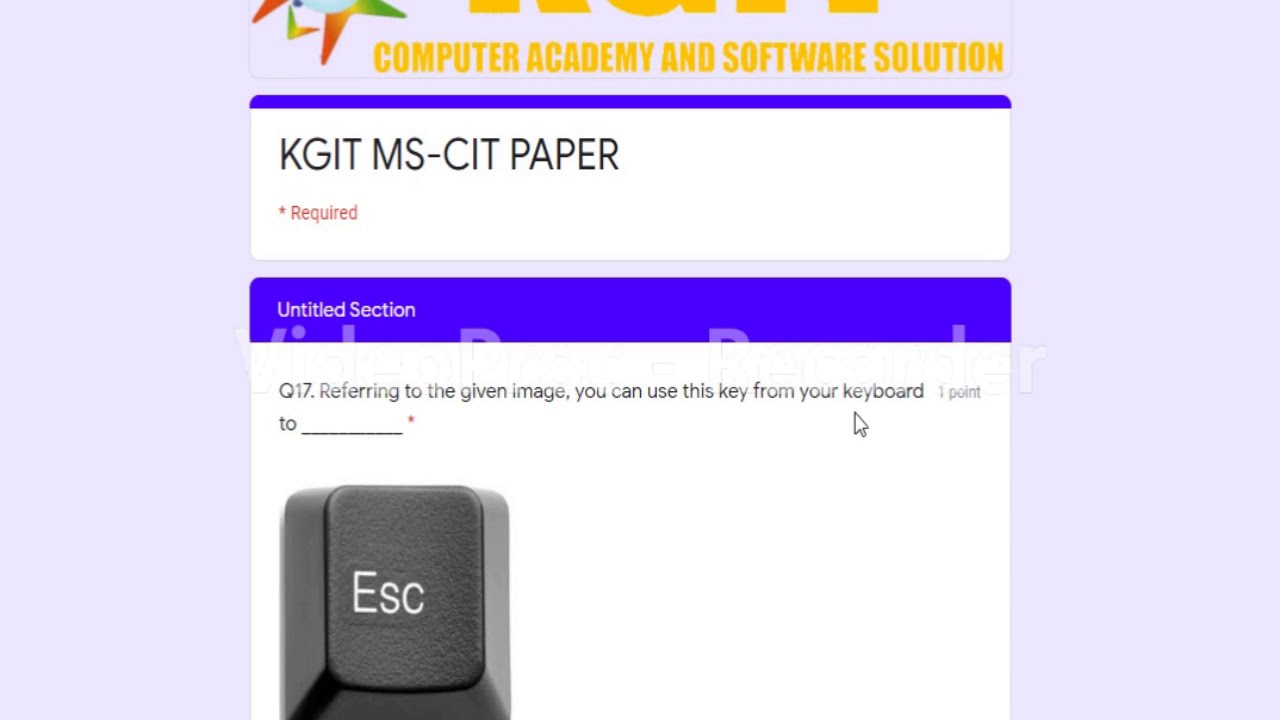 MS-CIT EXAM OBJECTIVE PRACTICE TEST - 1 - 2 | 2023 MSCIT EXAM QUESTIONS ...