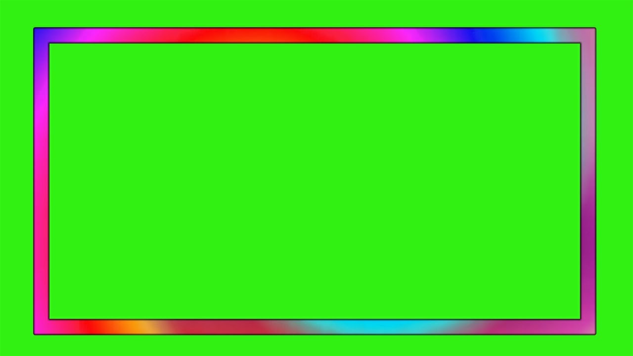 Top 5 neon Border light effect || green screen neon effect || Green ...
