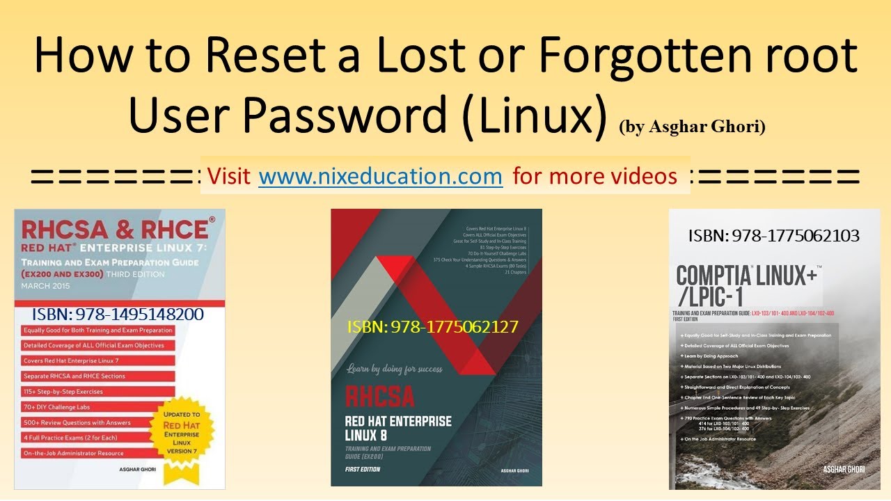 How To Reset A Lost Forgotten Or Unknown Root User Password CentOS 7 RHEL 7 YouTube How To Reset A Lost Forgotten Or Unknown Root User Password CentOS 7 RHEL 7 YouTube