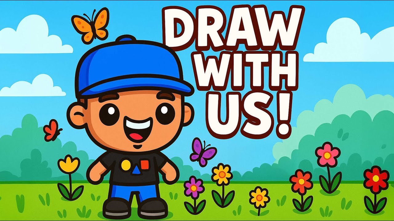 Drawing Springtime! Come draw with Art For Kids Hub - YouTube