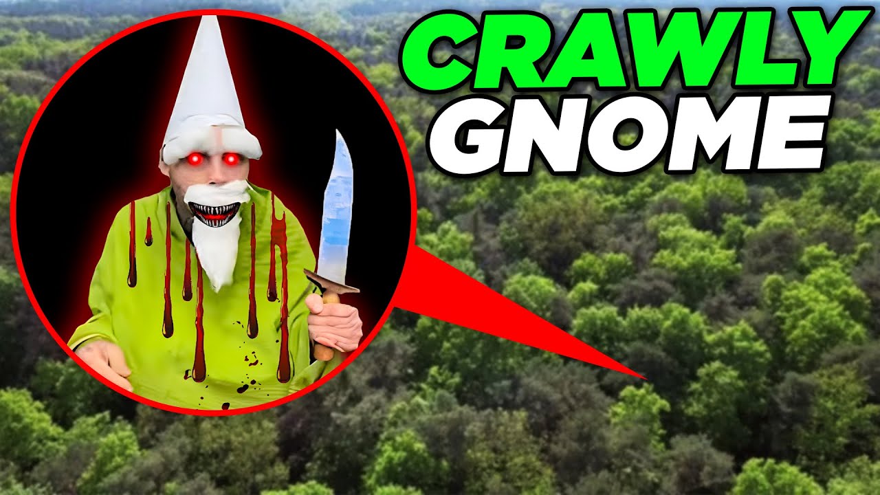 Drone Catches CRAWLY GNOME AT HAUNTED FOREST IN REAL LIFE!! (WE FOUND ...