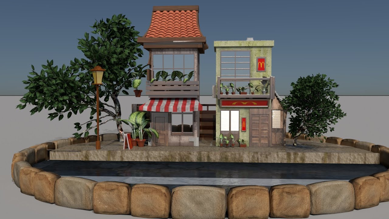 MAYA PRODUCTION BG MODELING PT 20|maya bg modeling tutorial |CARTOON ...