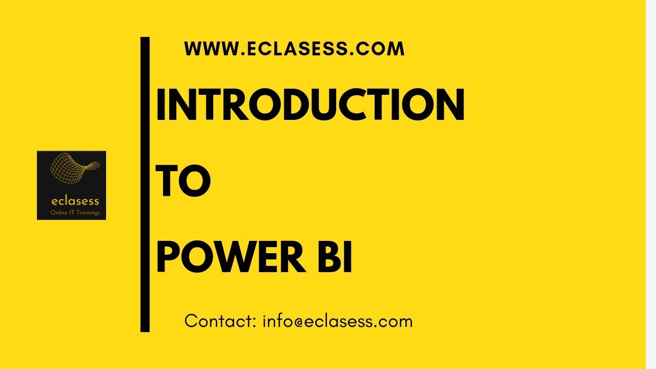 Power BI Introduction Tutorial For Beginners | Power BI tutorial - YouTube