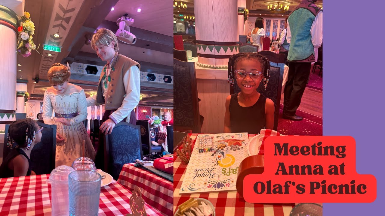 Meeting Anna at Olaf's Royal Picnic - YouTube