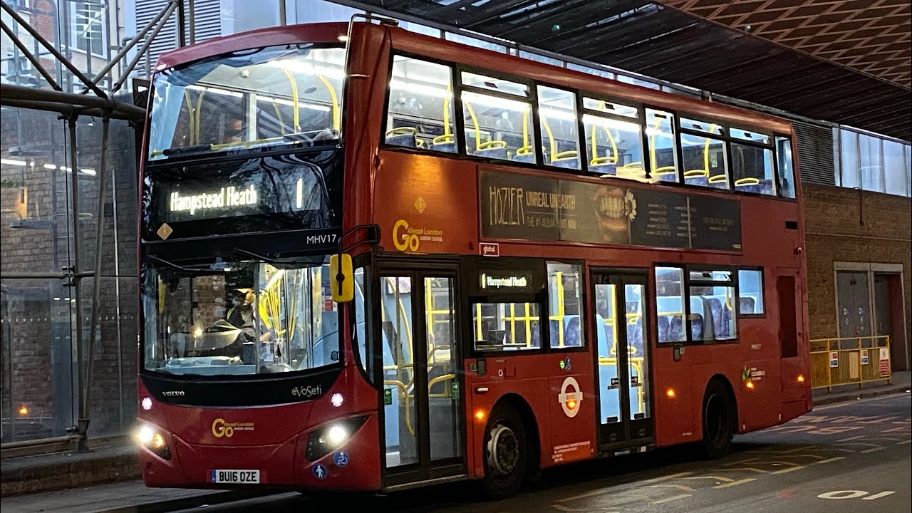 Full Route Visual | London Bus Route 1: Canada Water - Hampstead Heath ...