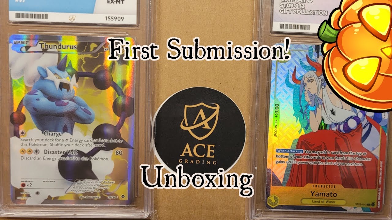 My First Ace Grading Card Submission! - YouTube