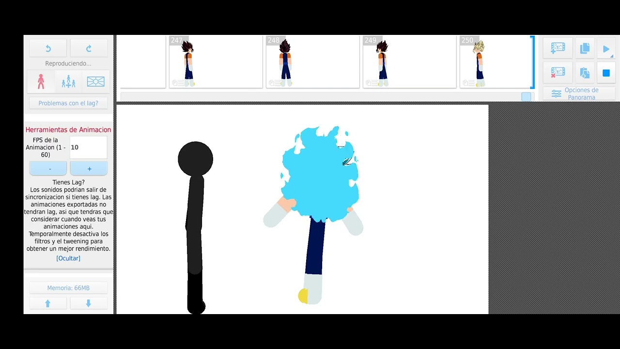 VEGITO VS STICKMAN - YouTube