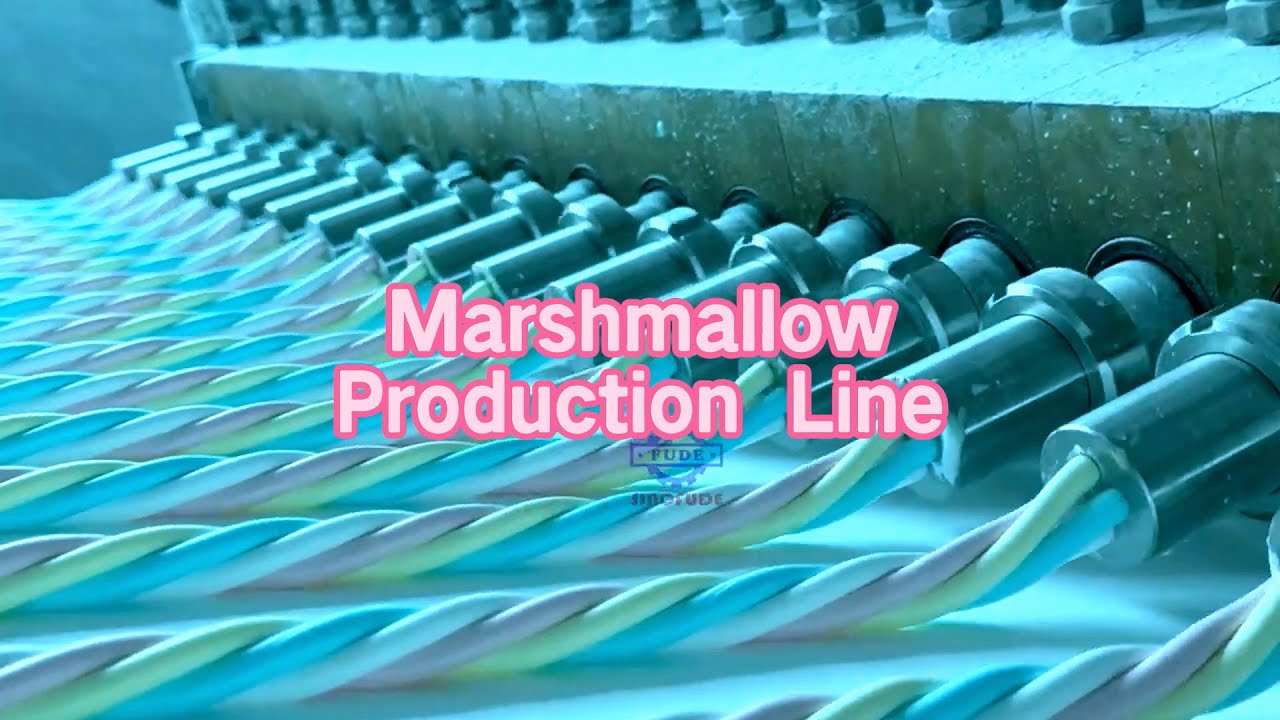 Whole process marshmallow production equipment line cotton candy making ...