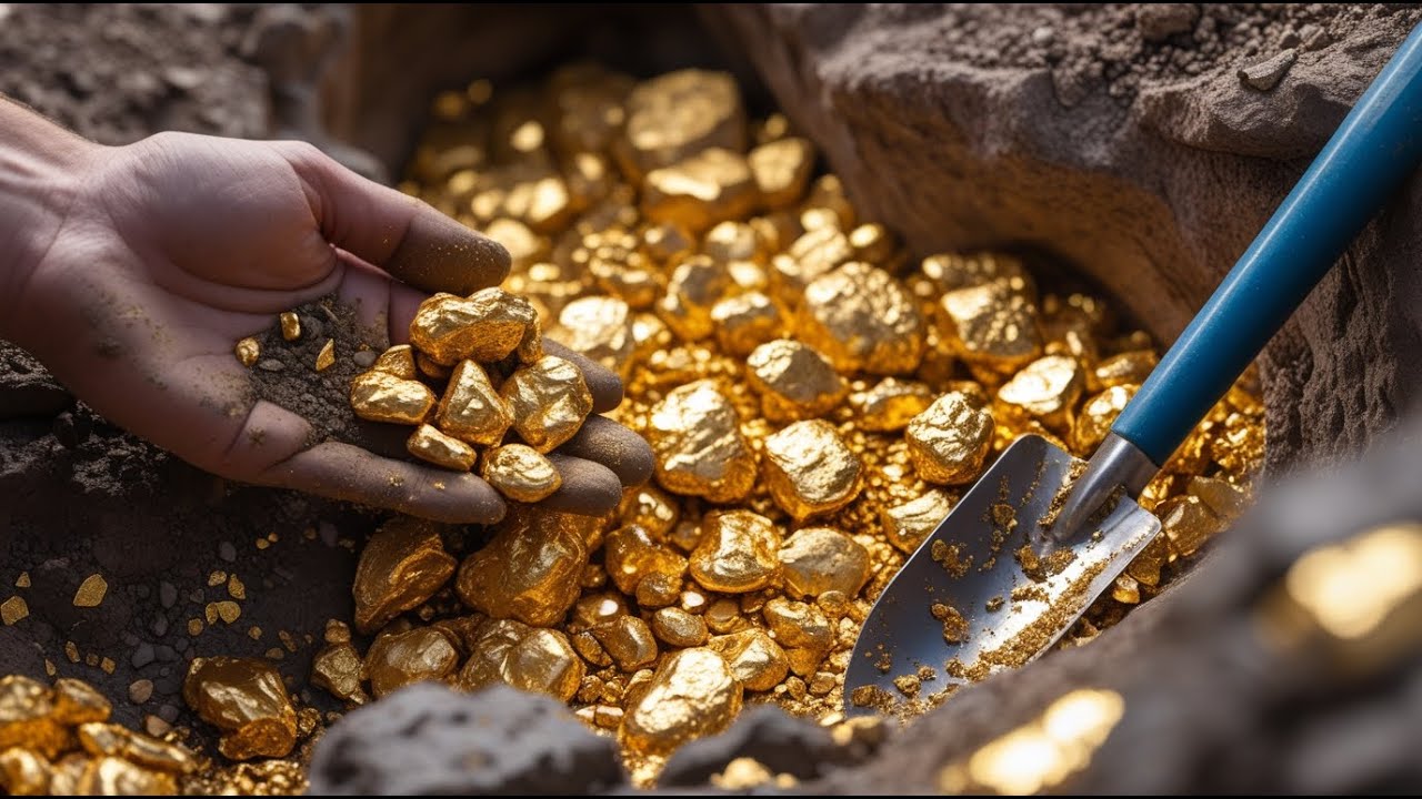 Top Amazing Video! Finding gold Nuggets at Mountain, Mining Gold, Gold ...