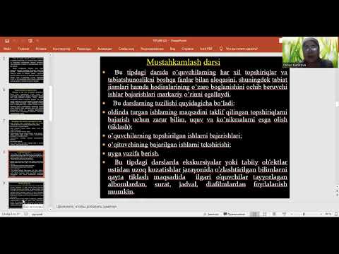 geografiya darslarining tiplari