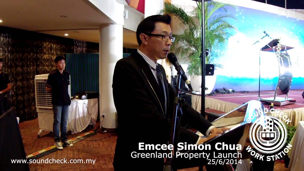 Emcee Simon Chua @ Greenland Property Launch 2014 - YouTube