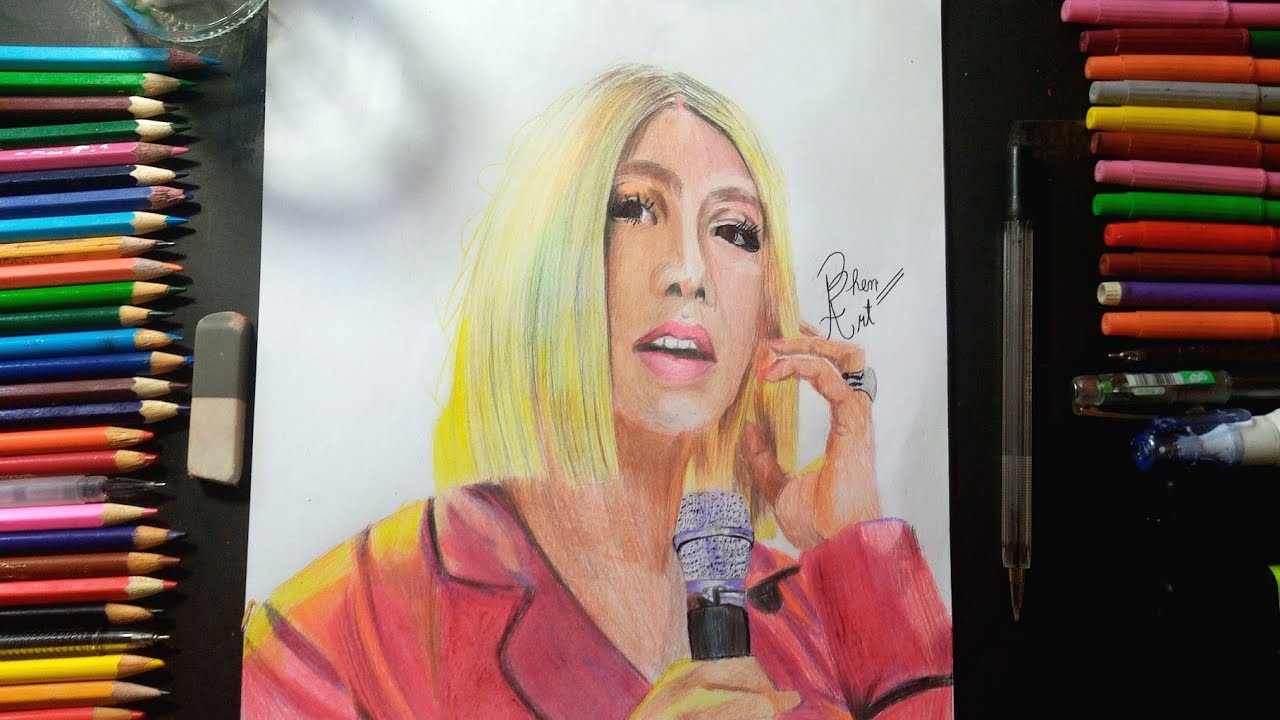 Speed drawing Vice Ganda (Bhen art abo abo) - YouTube