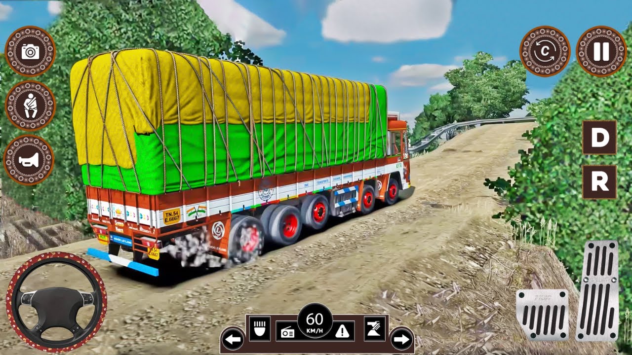 Indian Truck Lorry Driver Gameplay | Drive Indian Lorry Truck in Desert ...