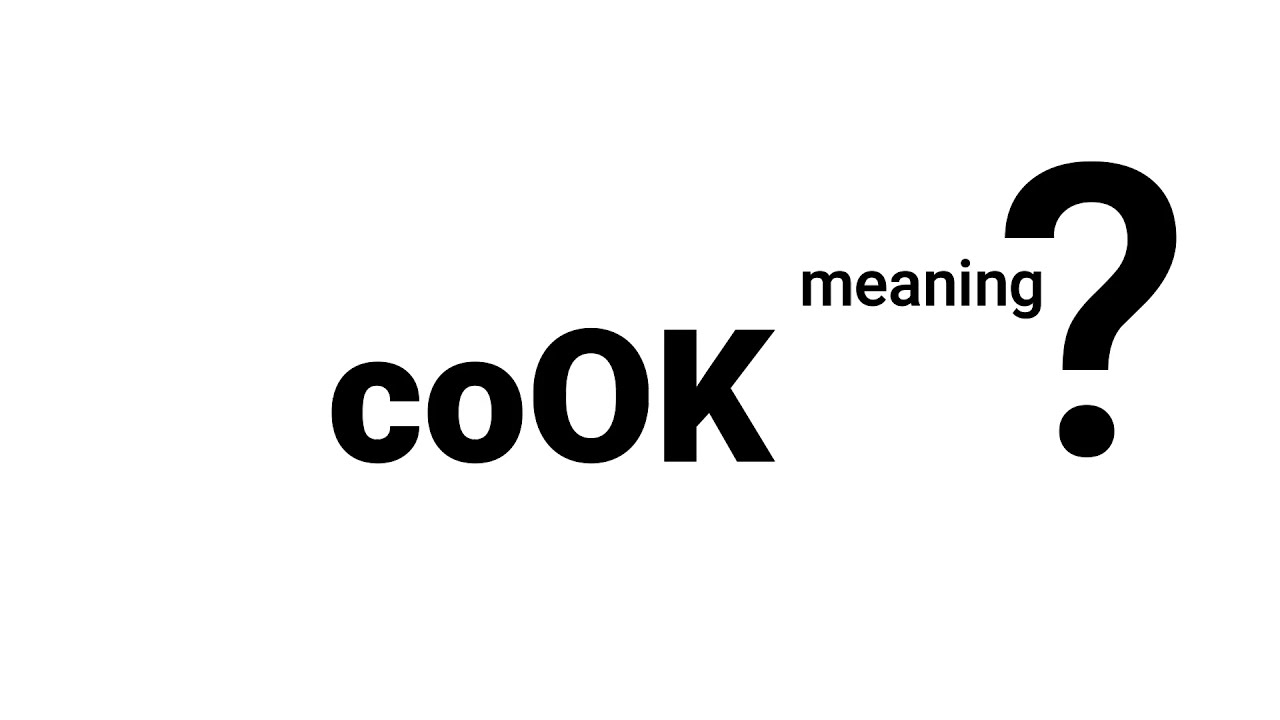 Cook Meaning Definition | EWM-English Word Meaning - YouTube