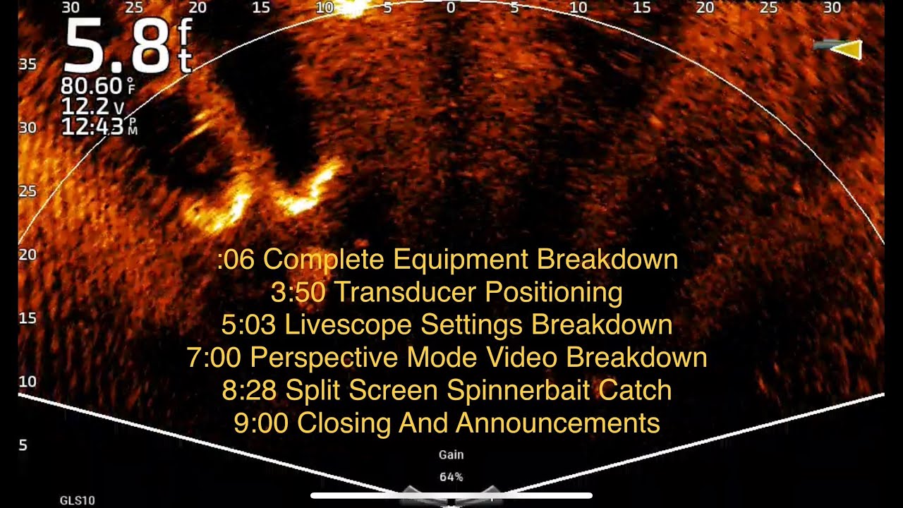 Garmin Livescope Perspective Mode: Muddy Water Spinnerbait Livescope ...