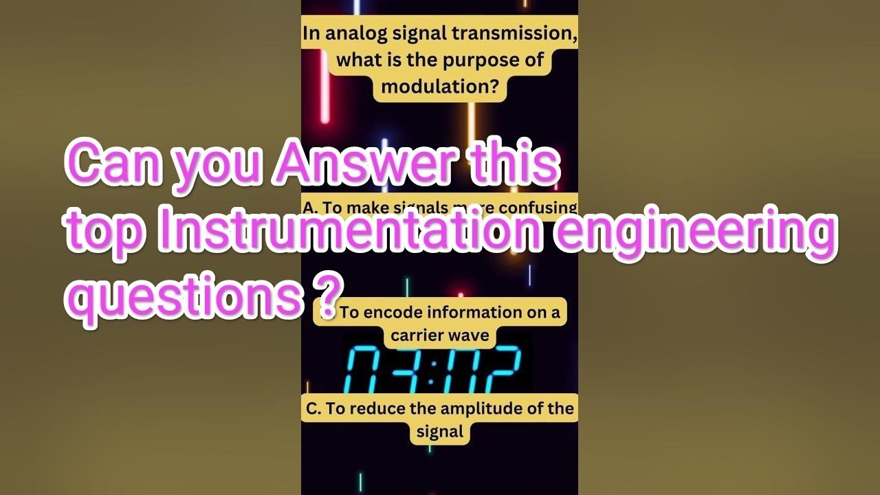 Instrumentation Engineering Interview Questions & Answers Top 30 # ...