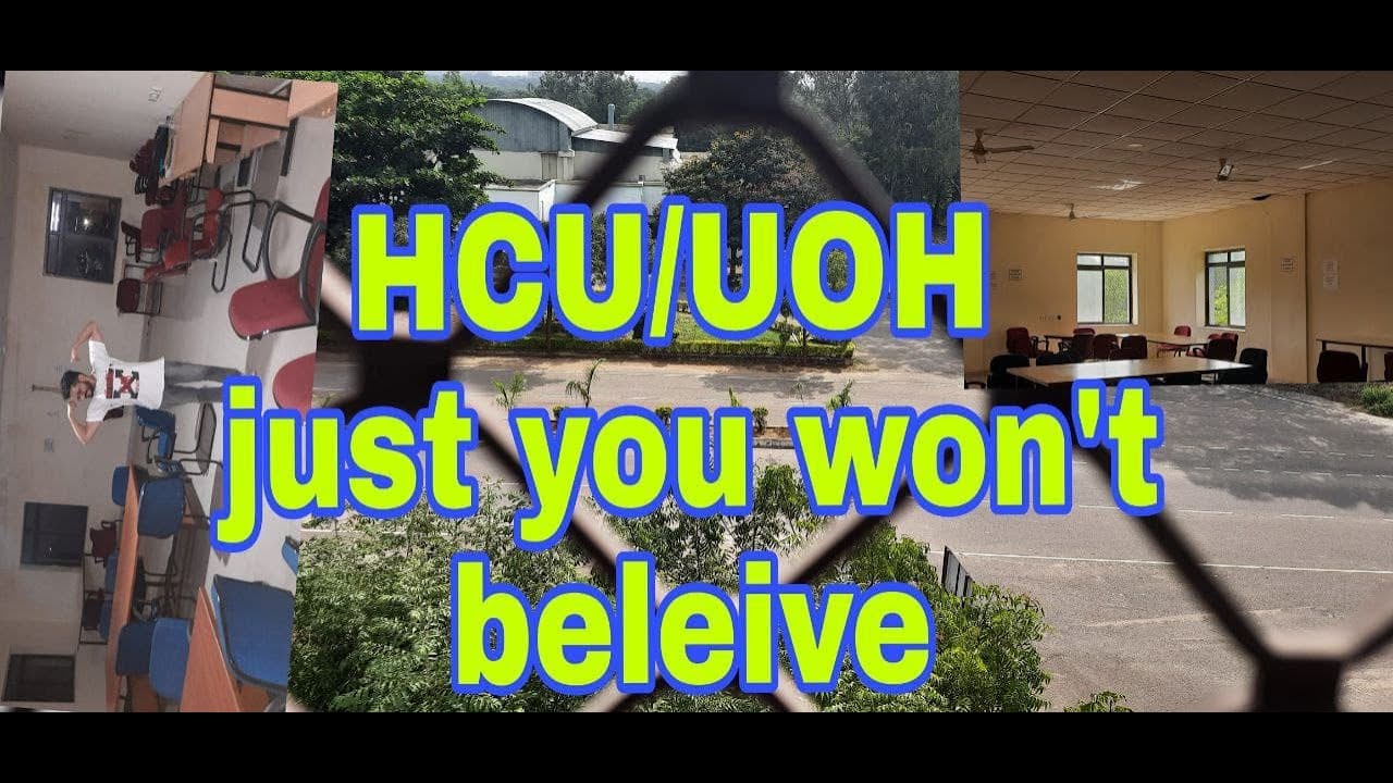 # HCU university of hyderabad campus tour of CIS dept & CIS library and ...