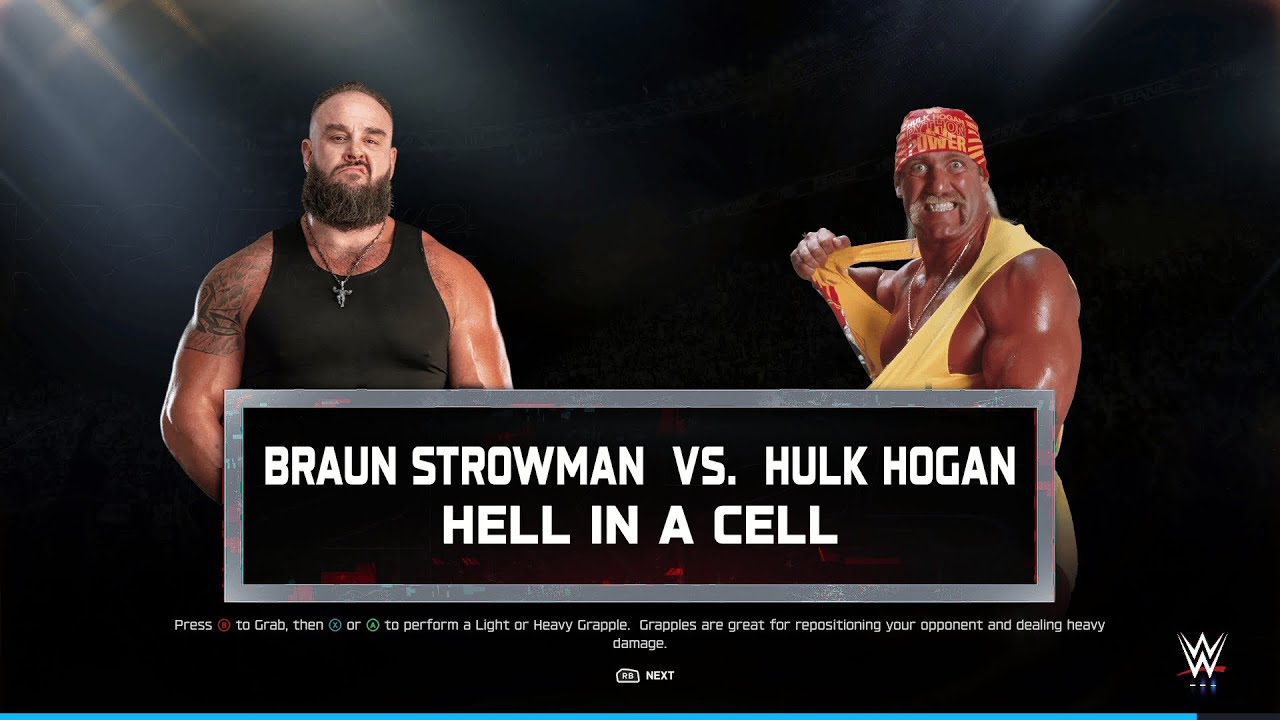 WWE 2K25 FULL MATCH — Braun Strowman vs. Hulk Hogan — Hell in a Cell Showdown - YouTube