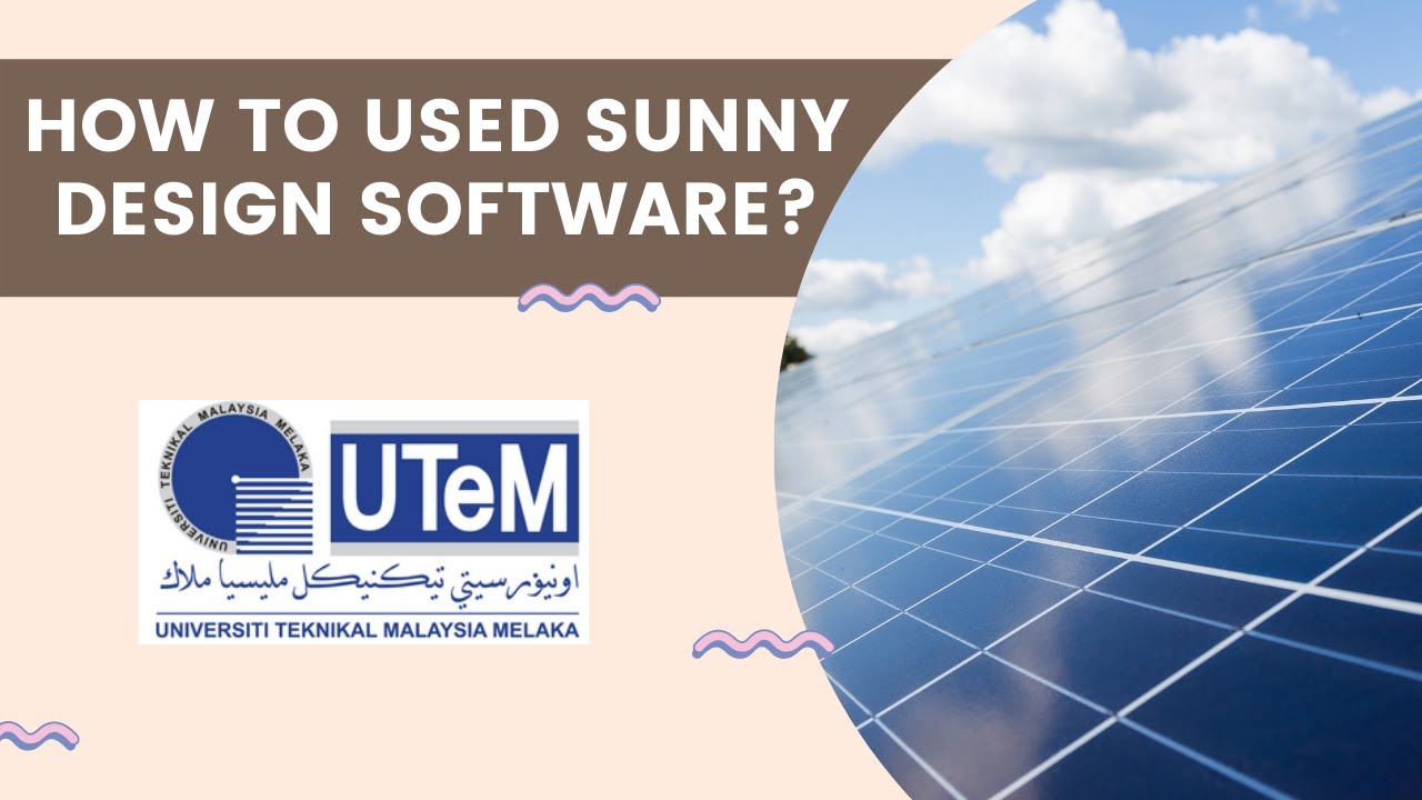 HOW TO USED SUNNY DESIGN GROUP 1 (SOLAR ENERGY) - YouTube