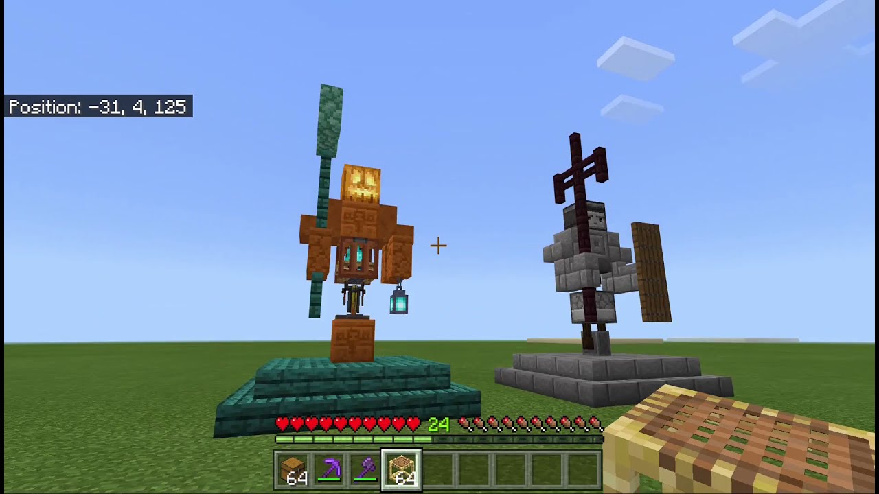 How to Build Simple Minecraft Statues - YouTube