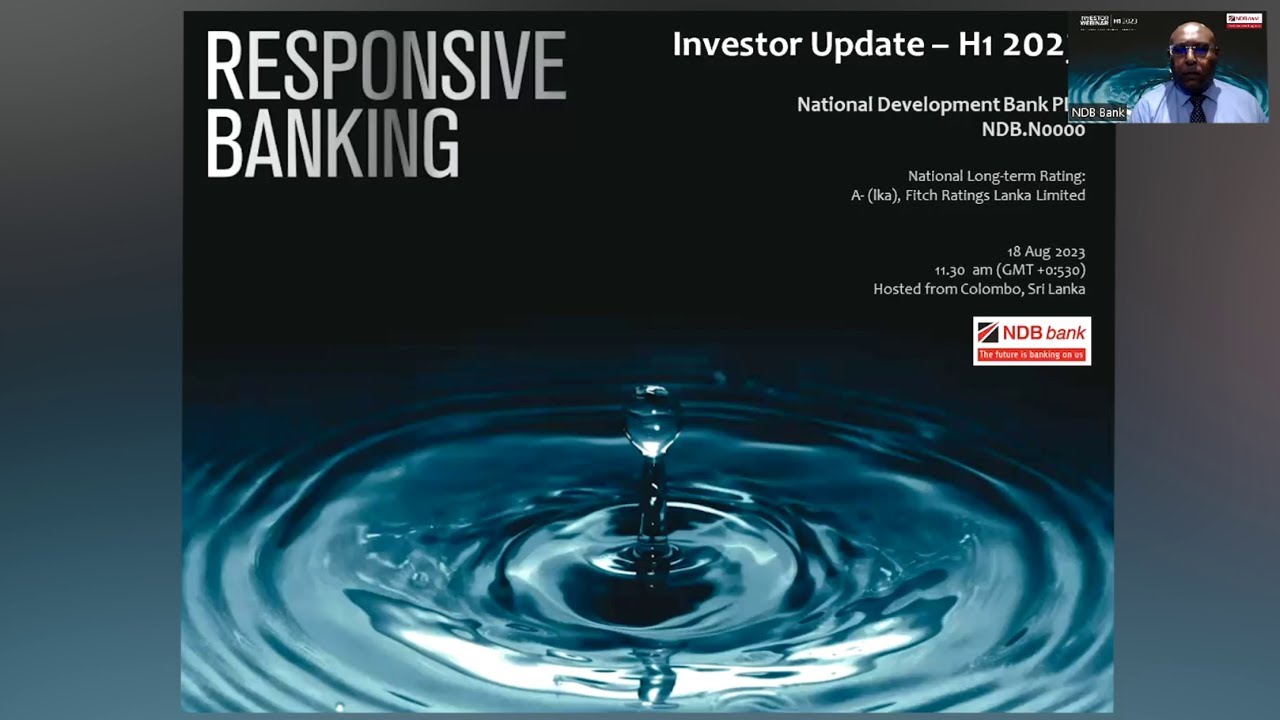 NDB CEO Investor Webinar - H12023 - YouTube