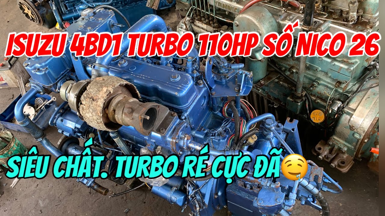 Bán Động Cơ Isuzu 4BD1 Turbo 110hp 2700rpm Số Nico 26 Giá Chỉ 58tr 0923 ...