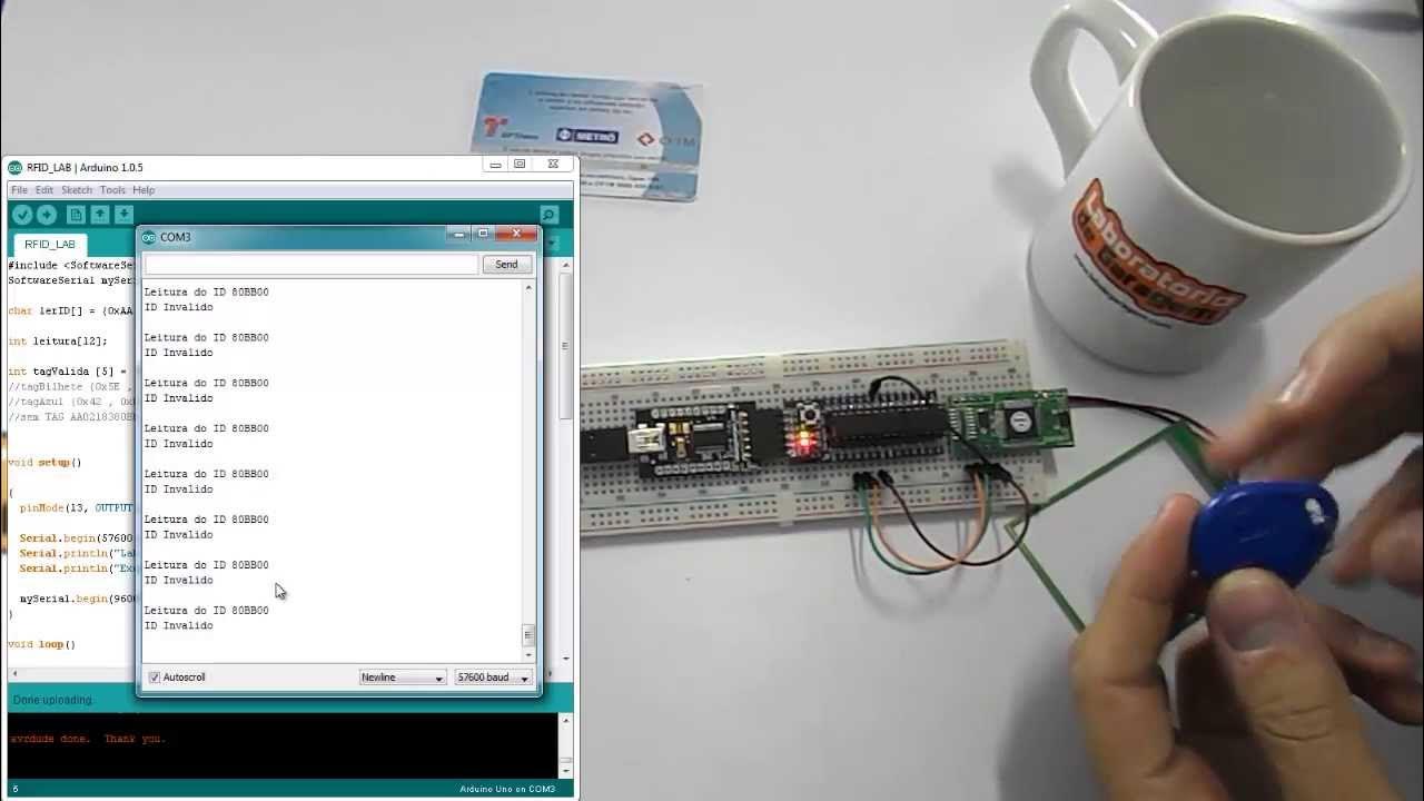Tutorial - Utilizando leitor e tags RFID - YouTube