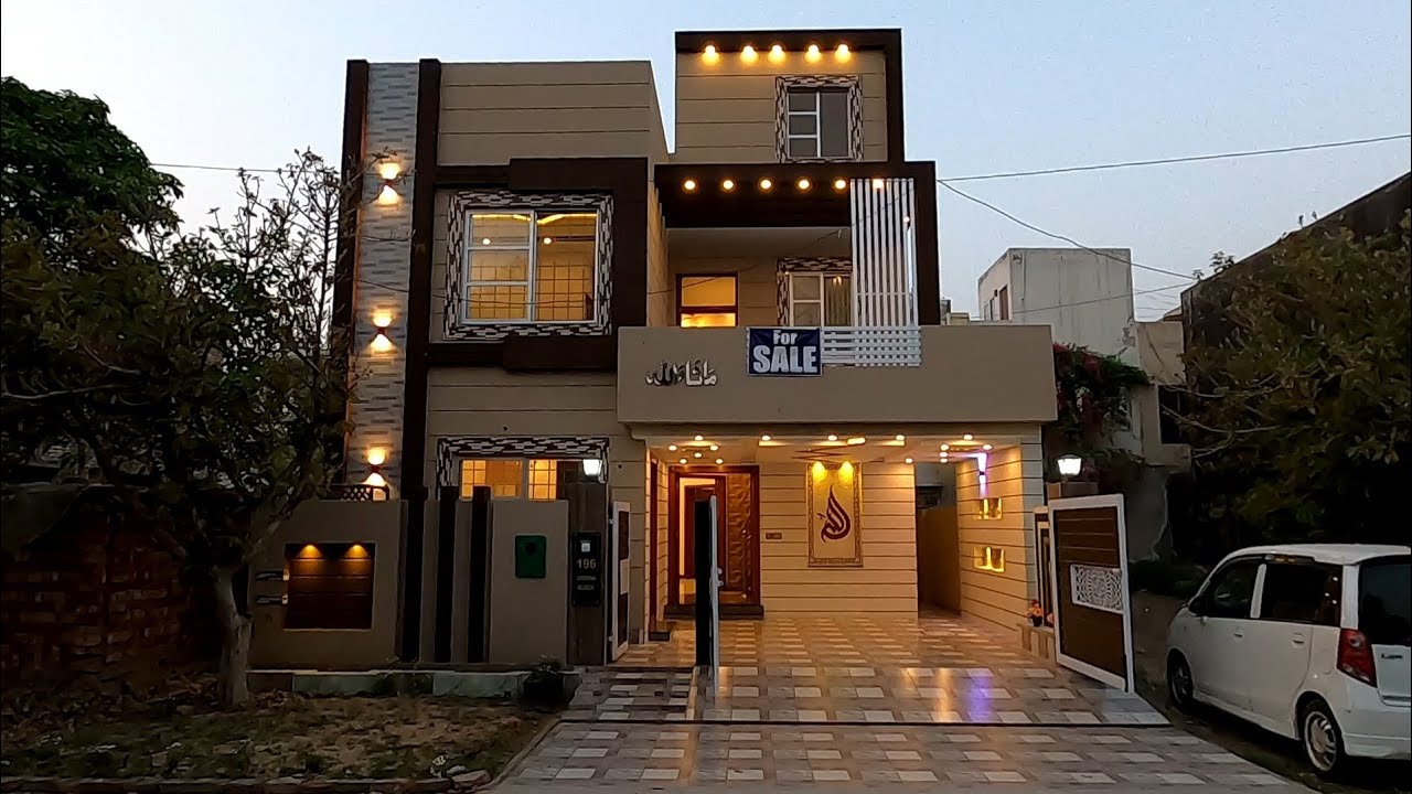 8 Marla Facing Park House | Bahria town 8 Marla house design in ...