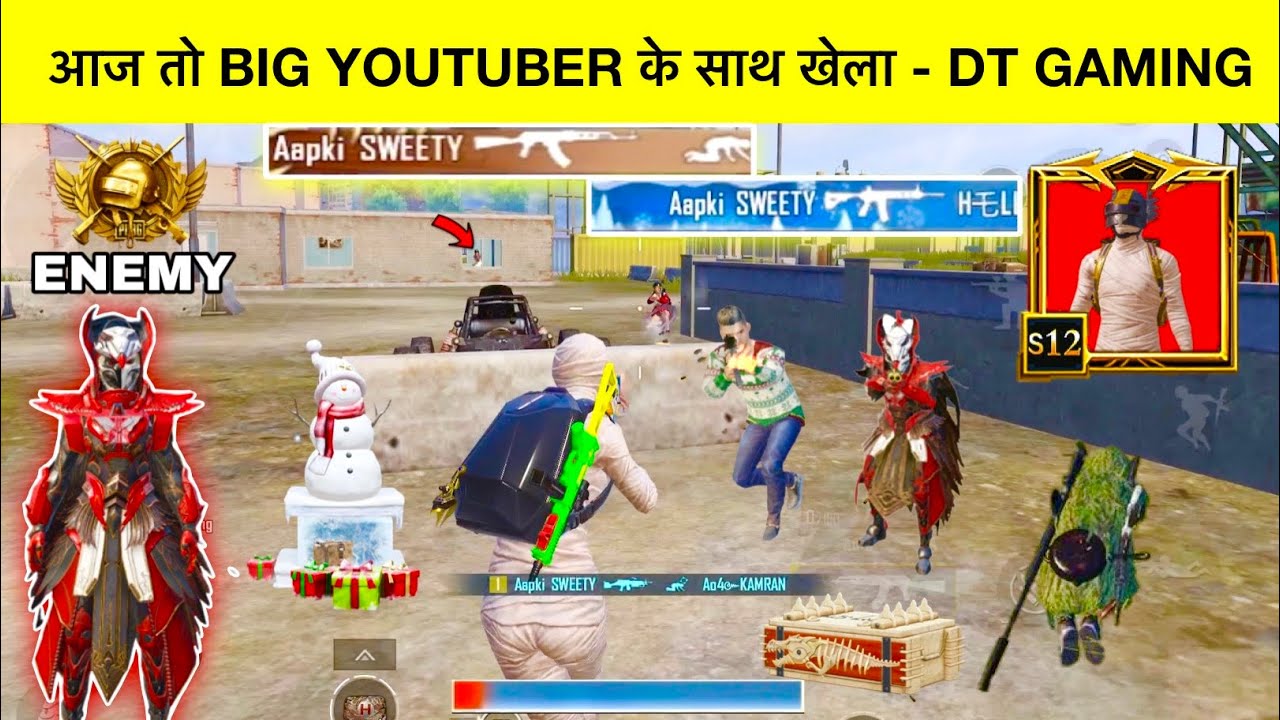 🤩 OMG!! I PLAY WITH DT GAMING IN SAME TEAM @DTGamingYT-SAMSUNG,A3,A5,A6 ...