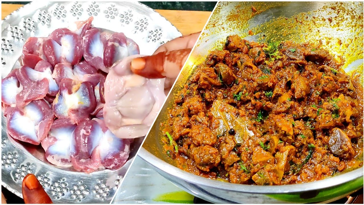 Chicken pota masala curry / chicken pota masala fry / chicken gizzard ...