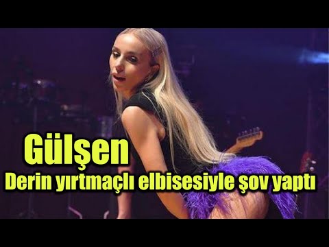Gülşen, derin yırtmaçlı elbisesiyle şov yaptı