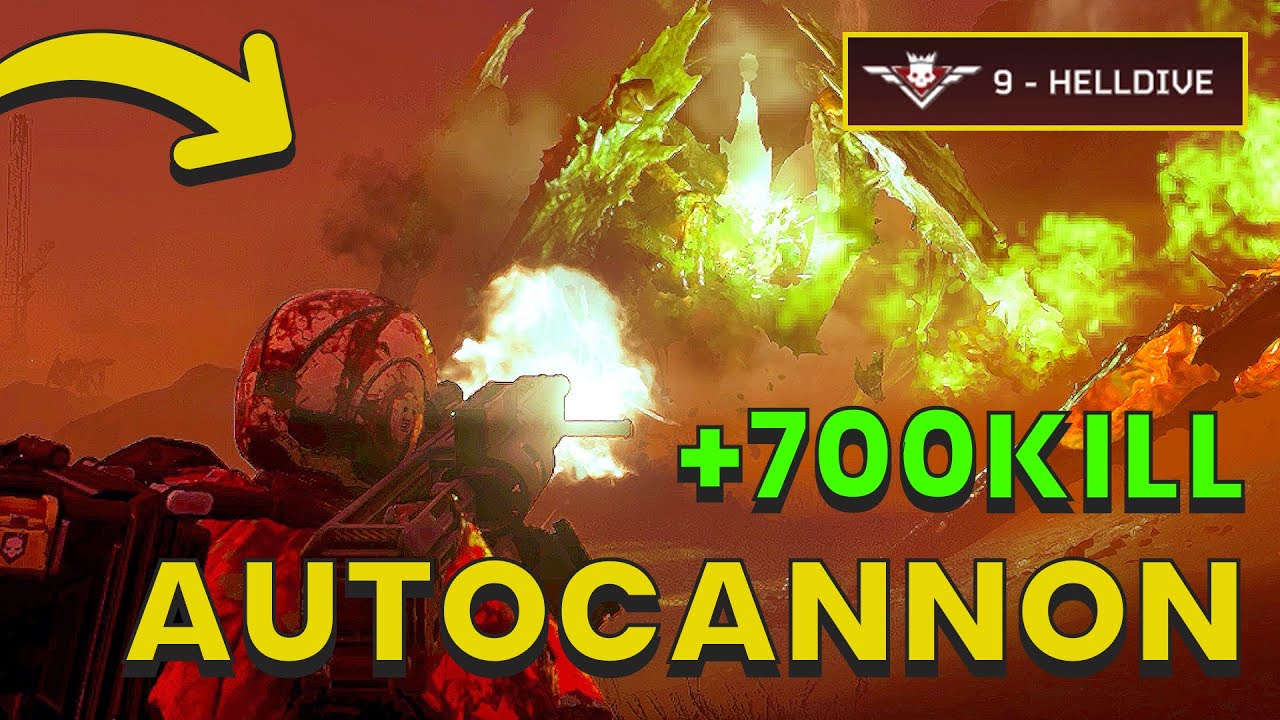 HELLDIVERS 2 | AUTOCANNON POWER +700KILLS | Helldive 9 Difficulty Gameplay (No Commentary) - YouTube