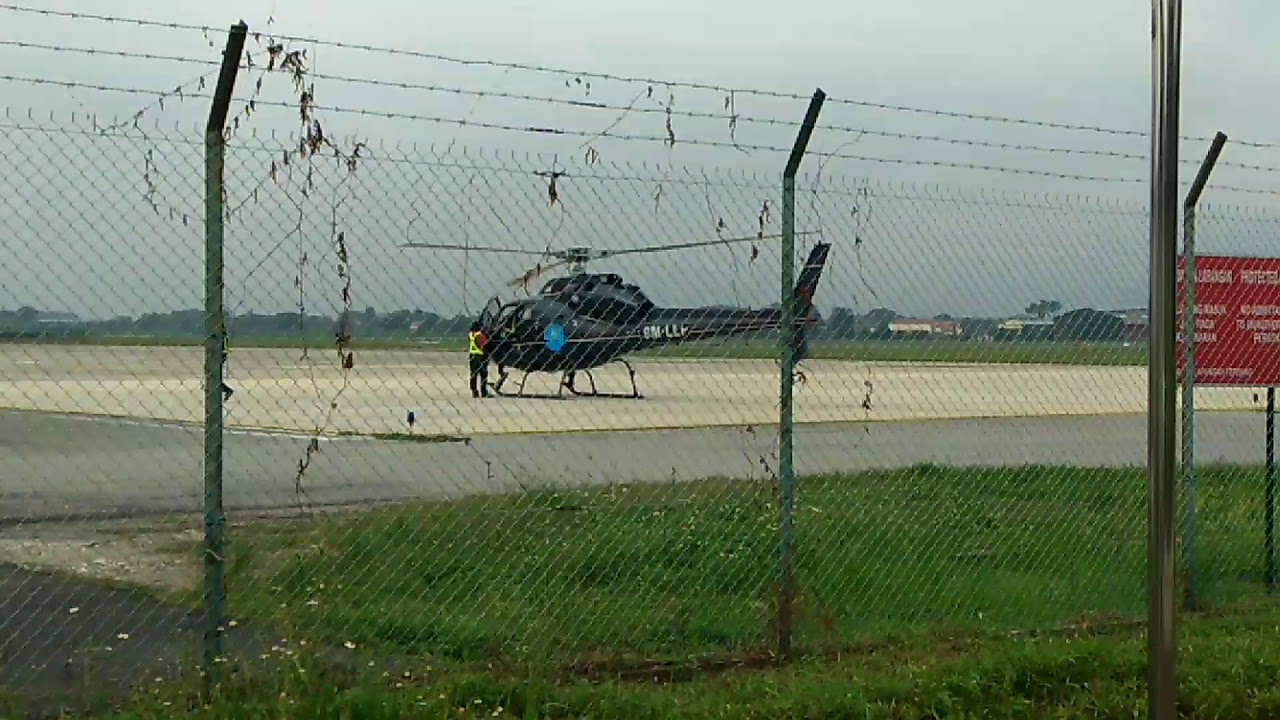 As335 engine start up and take off at Lapangan Terbang Sultan Azlan ...