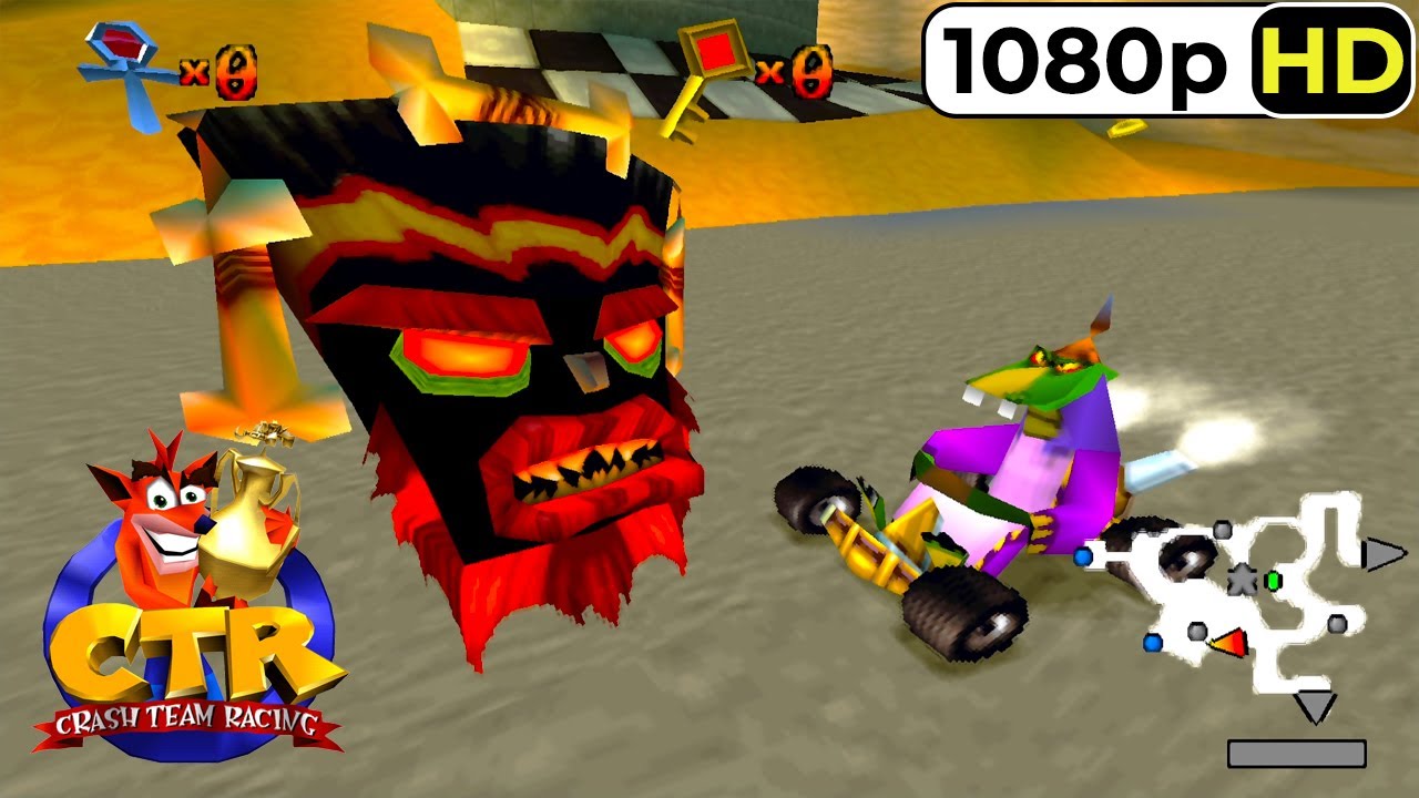 Crash Team Racing [PS1] - KOMODO JOE in Adventure (Trophy Race only ...