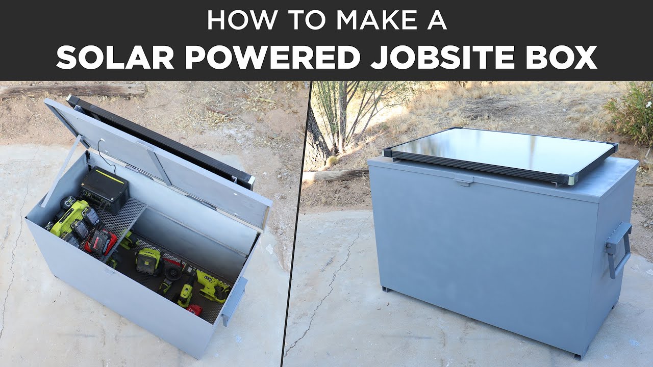 Making a Solar Powered Jobsite Box - YouTube