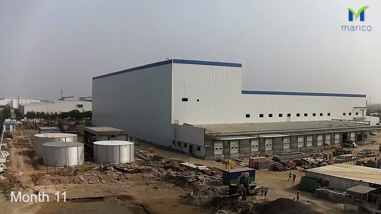 Time Lapse Construction Video Marico Ltd Camera 01 - YouTube