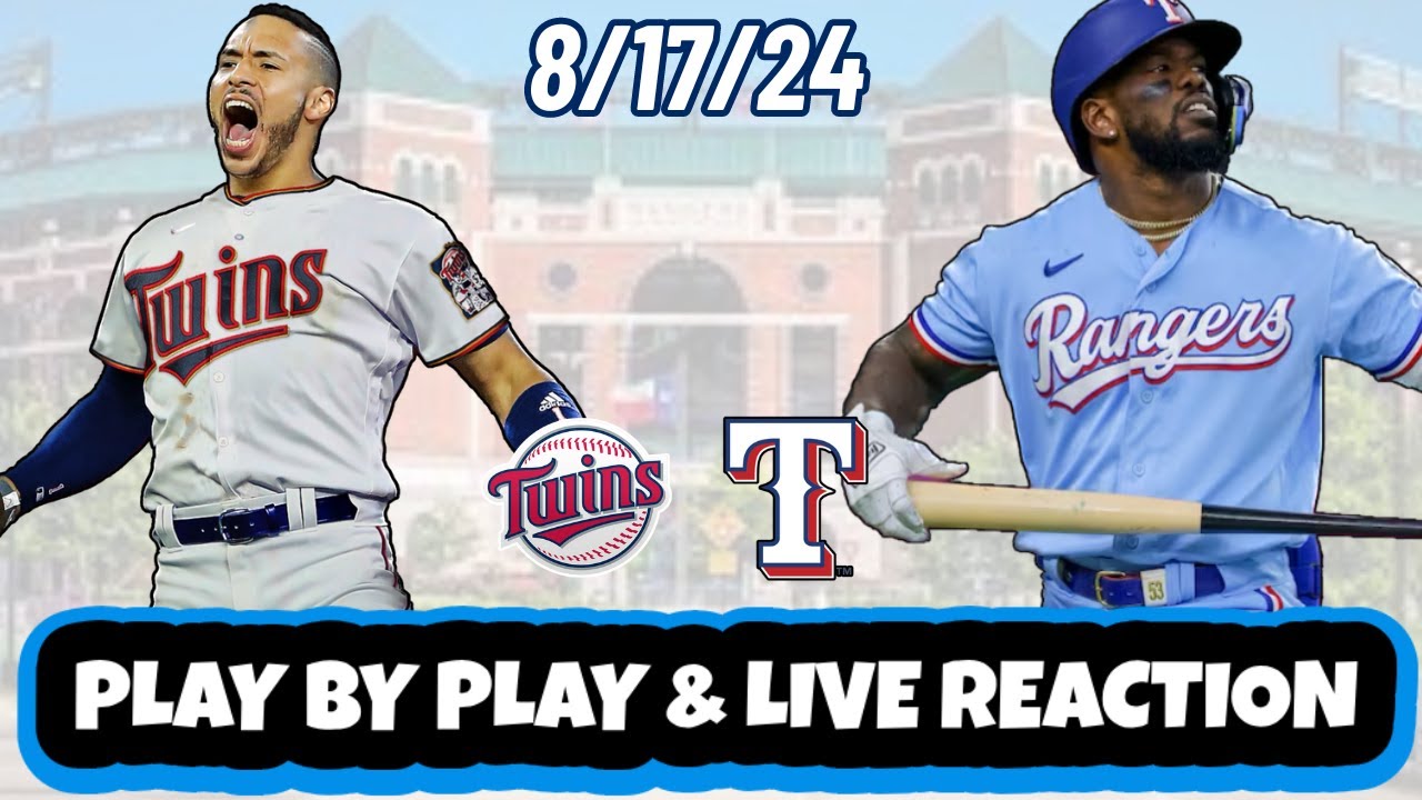 Texas Rangers vs Minnesota Twins Live Reaction | MLB | Play by Play | 8 ...