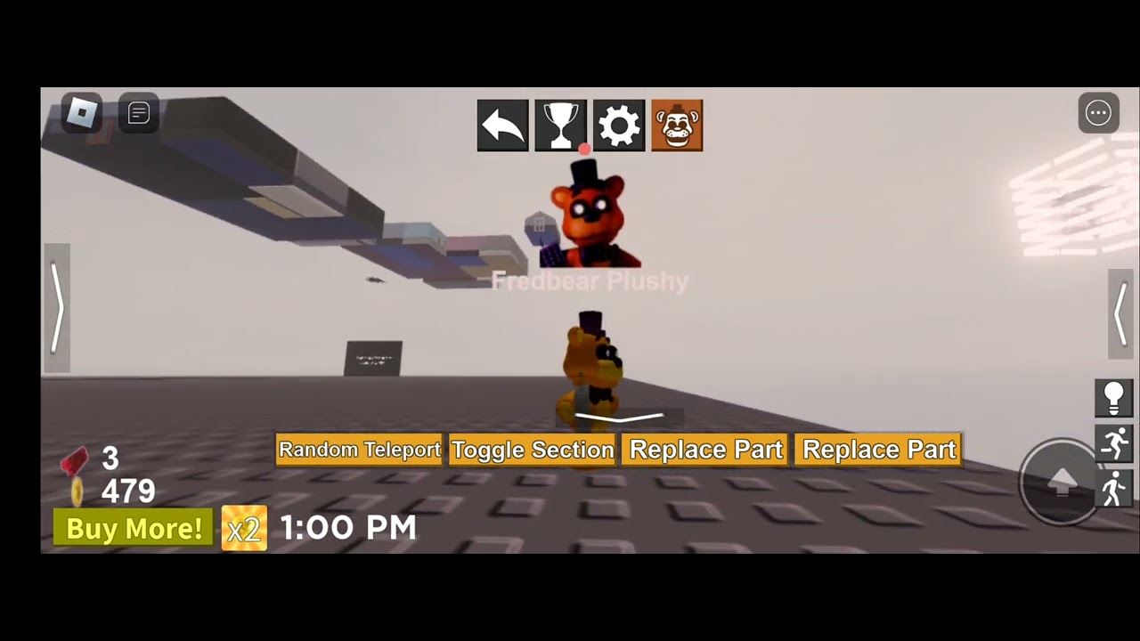 I hacked under the FNAF 4/SL map in tprr - YouTube