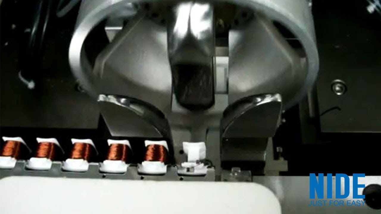 Automatic BLDC open stator winding machine Straight linear winder video ...