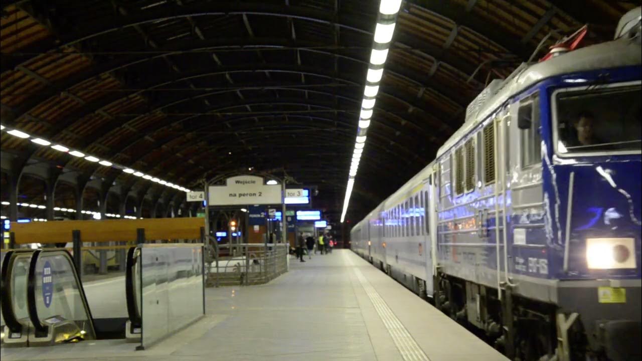 Wjazd EP07 - 1056 z IC 5602 Heweliusz wjeżdża na Wrocław Główny - YouTube