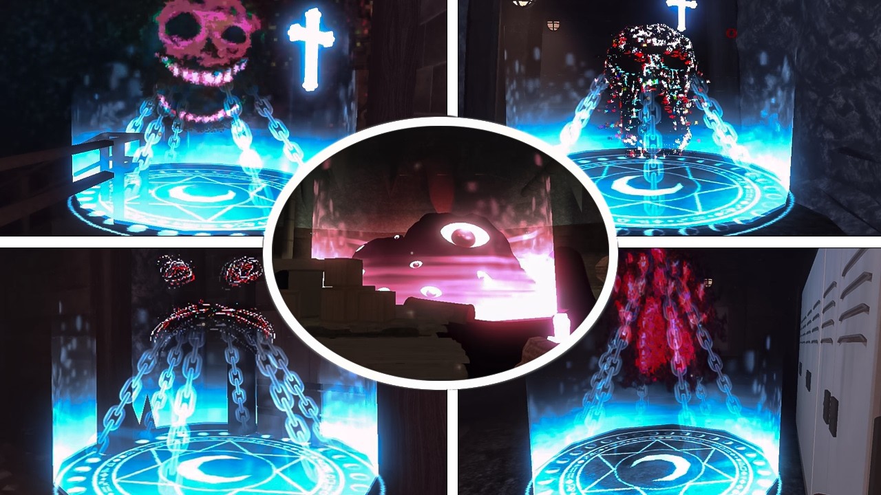 DOORS CONTENT UPDATE - ALL New Secret Entities Crucifix Uses! (Roblox ...