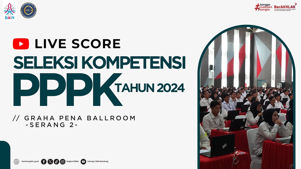 Live Score SELKOM PPPK Tahun 2024 - Tilok GRAHA PENA BALLROOM (SERANG 2 ...