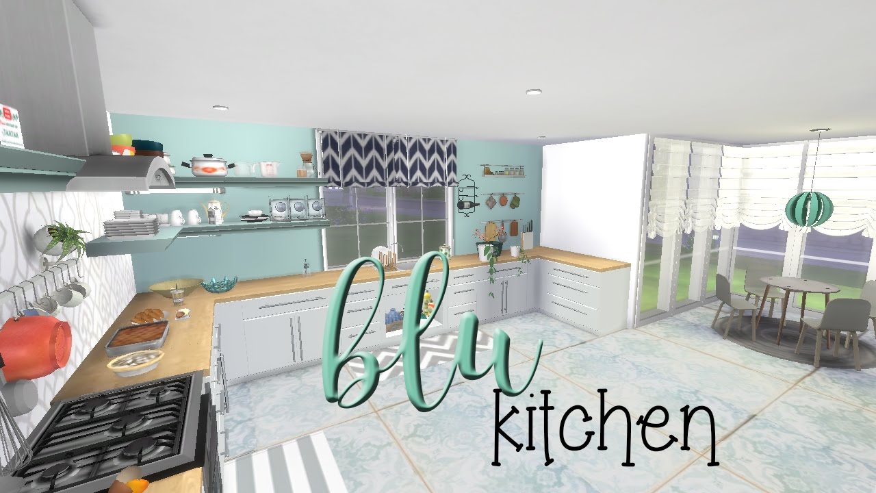 The Sims 4 Blu Kitchen - YouTube