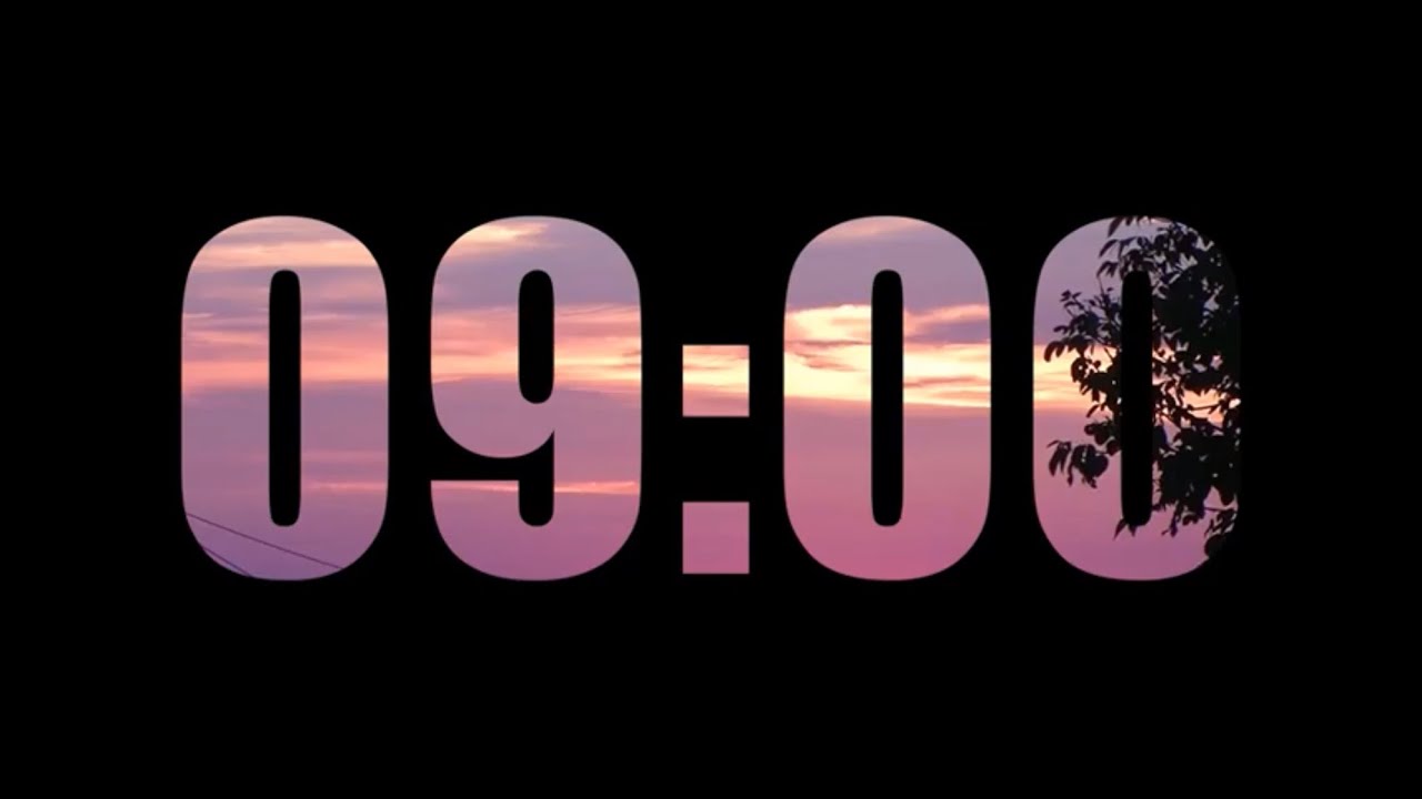 9 minute timer with music - 9 minute coundown - YouTube