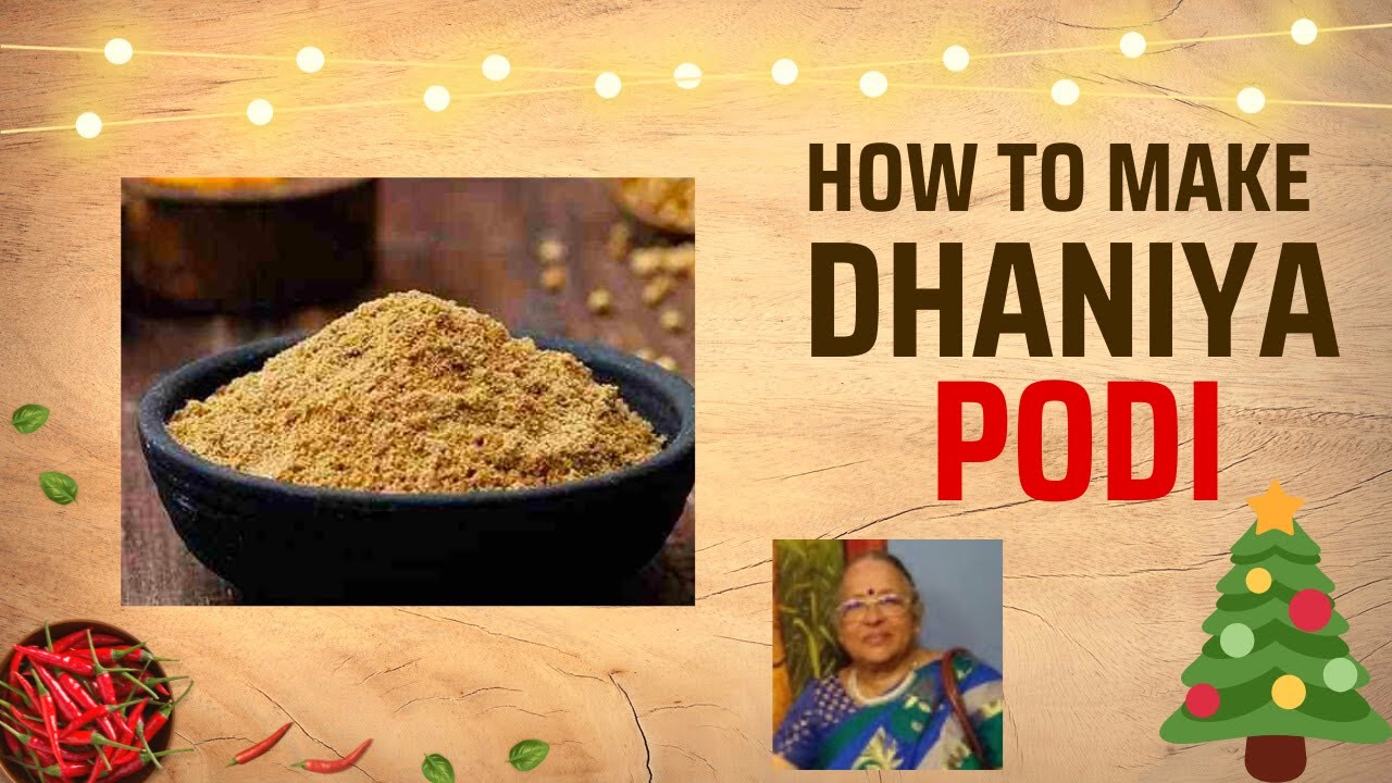 Dhaniya Podi in Tamil | How to Make Dhaniya Podi in 5 Minutes ...