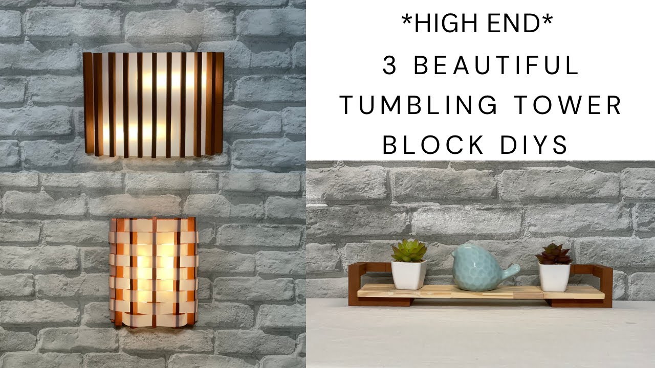 3 beautiful tumbling tower block DIYS - YouTube