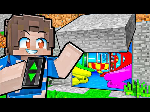 DUVARIN ARKASINDA GİZEMLİ SU PARKI BULDUM 🌊 😲 - Minecraft