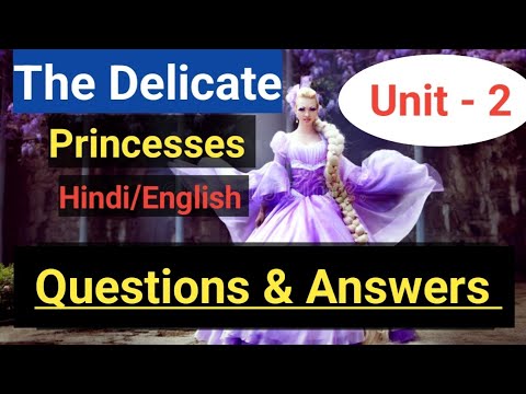 English Story | The Delicate Princess| class 5 | Questions and answers ...